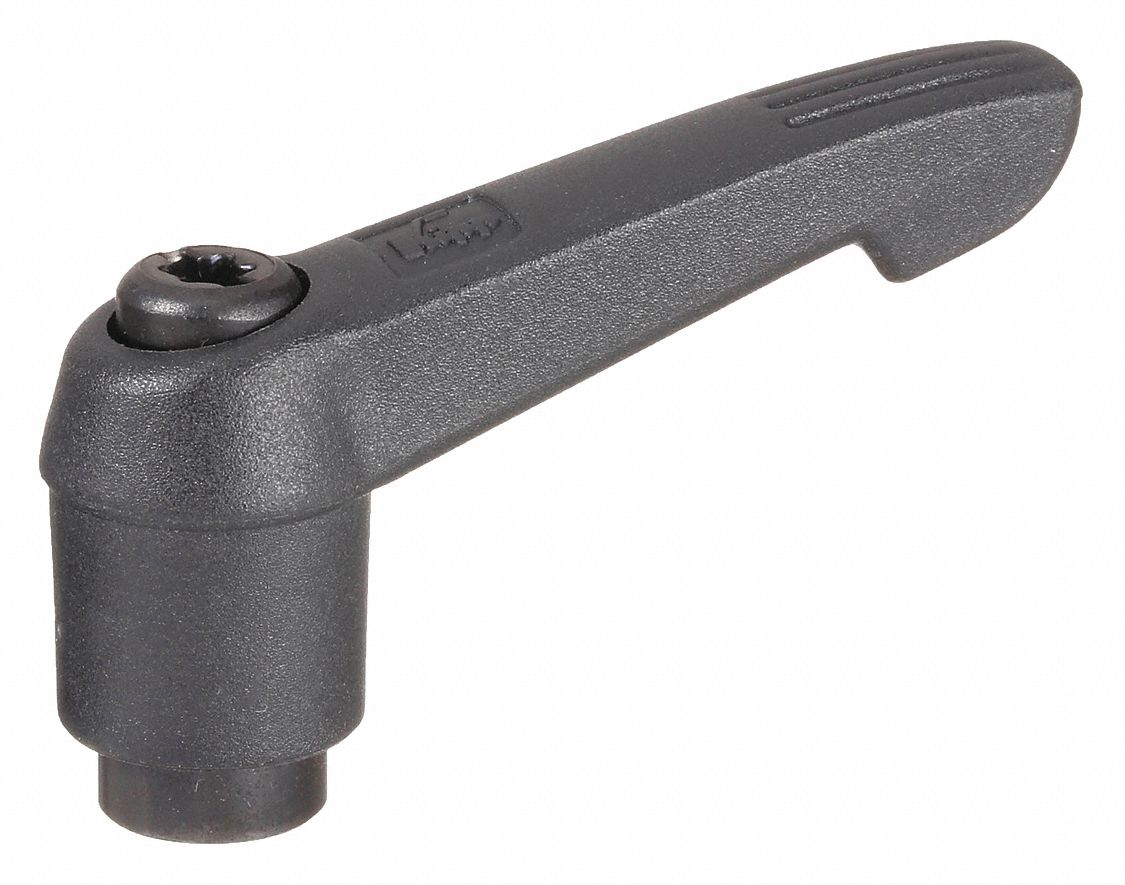 KIPP, Plastic w/ Steel Thread, #10-32 Thread, Adjustable Handle - 3DEJ4 ...