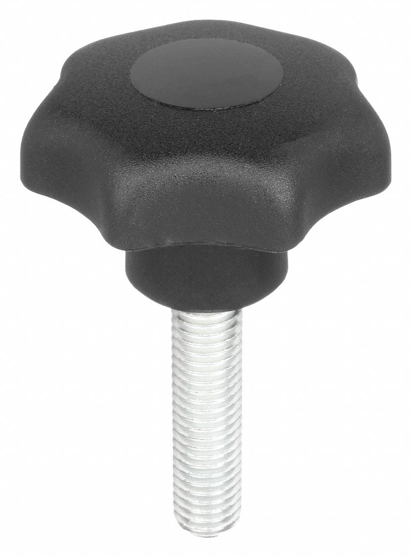 KIPP, 7 Point, Plastic w/ Steel Thread, Hand Knob - 3GHY3|K0155.4102X20 ...