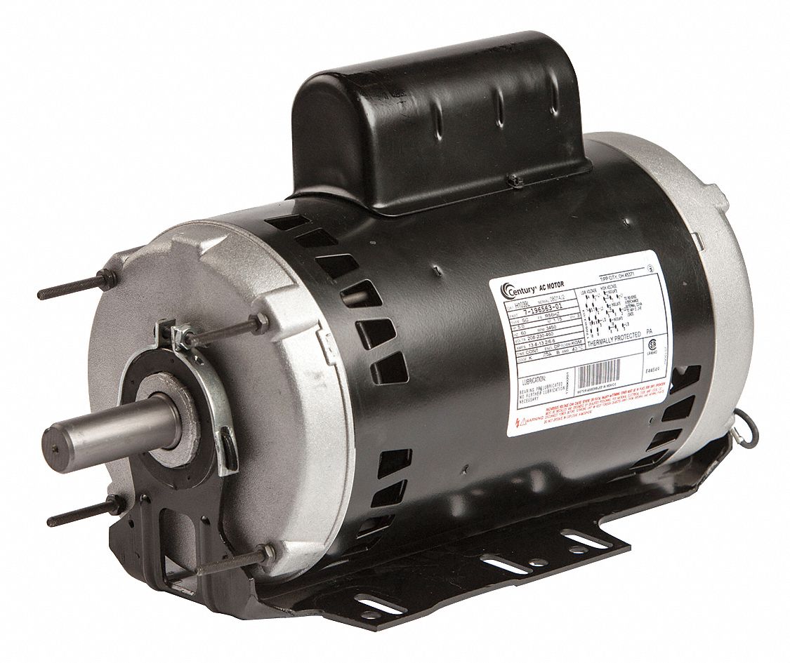 CENTURY, 1 Speed, Open Drip Proof, Belt Drive Motor - 3DGD1|H1039L ...