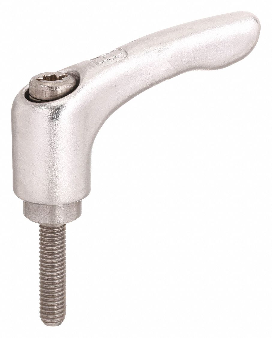 KIPP, SS, M6 Thread, Adjustable Handle - 3GKW2|K0124.106X20 - Grainger