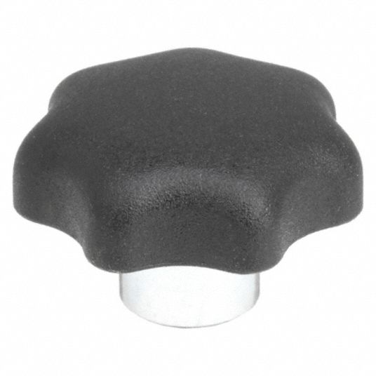 KIPP, 7 Point, Plastic w/ Steel Thread, Hand Knob - 3DHF1|K0153.2A1 - Grainger