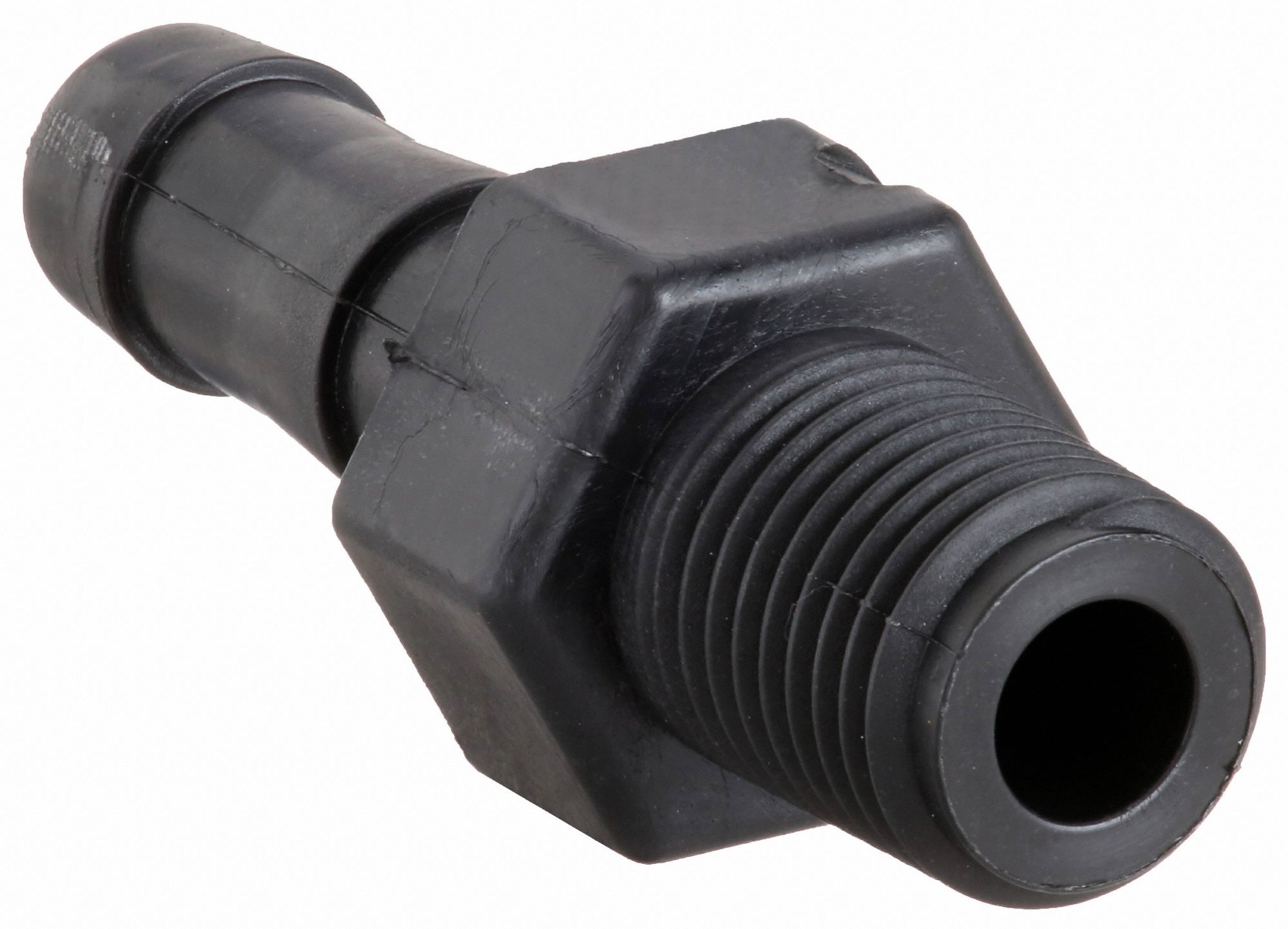 BANJO Barbed Hose Fitting: For 1/2 in Hose I.D., Hose Barb x NPT, 1/2 ...