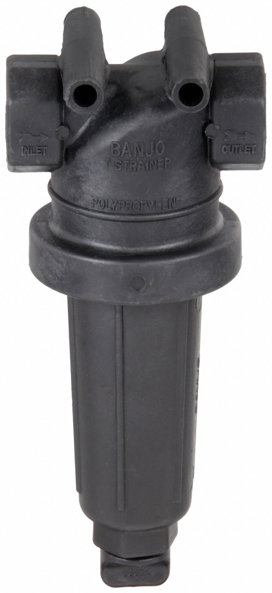 BANJO Inline Strainer: Polypropylene, 1 in, NPT, 80 mesh, 307 psi, 8 31 ...