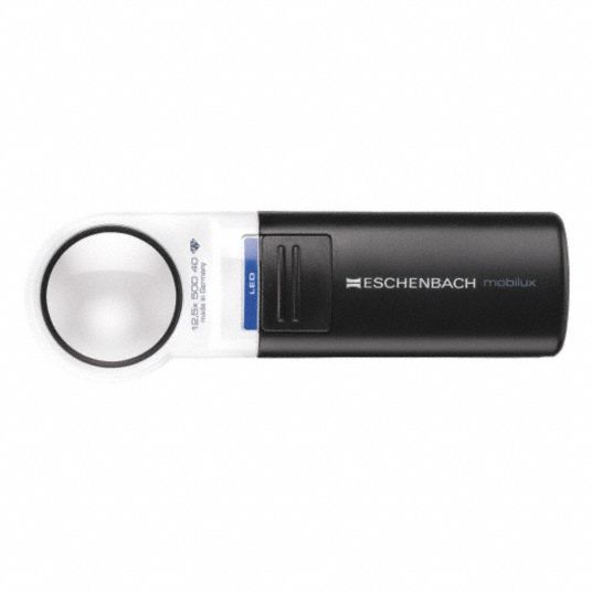 ESCHENBACH OPTIK GMBH, 12.5X, 0.8 in Focal Distance, Handheld LED ...