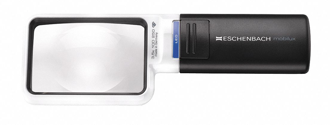 ESCHENBACH OPTIK GMBH, 3.5X, 4 in Focal Distance, Handheld LED ...