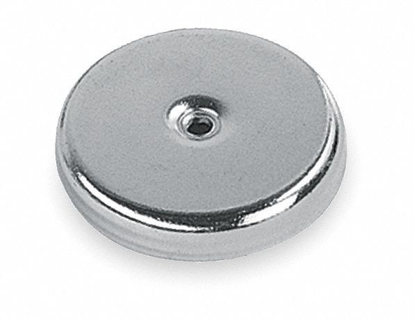 APPROVED VENDOR Base Magnética Redonda , Neodimio , 48lb - Imanes con ...