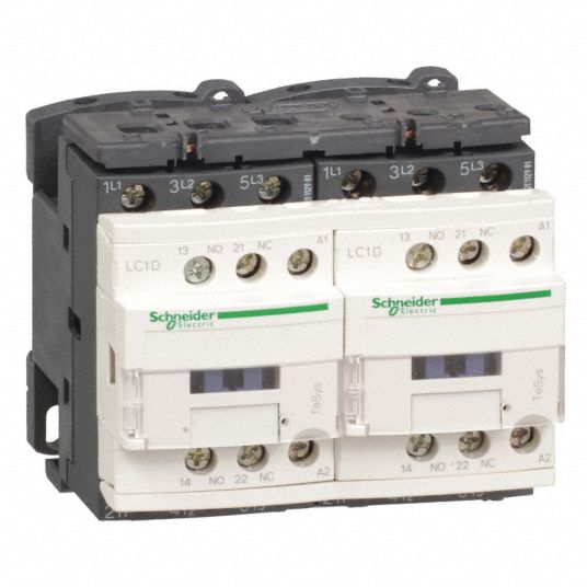 SCHNEIDER, Reversing, 3 Poles, IEC Magnetic Contactor - 3DY60|LC2D09G7V ...