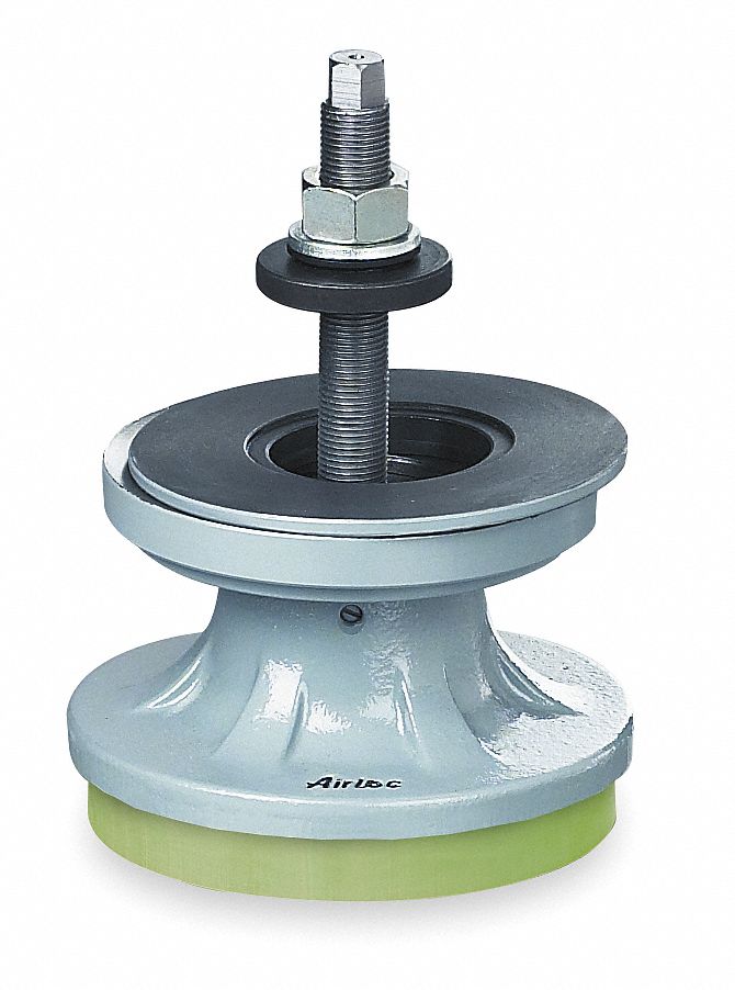 Leveling Mount, Nitrile, 4000 lb Max. Steady Load, 3 1/4 in Height ...