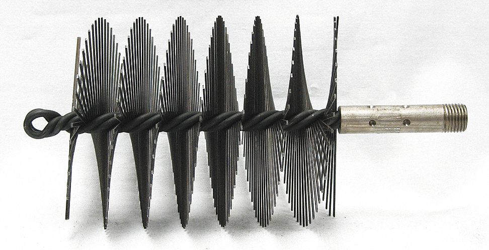 TOUGH GUY FLUE SCRAPER,DIA 3 3/4,1/4 MNPT,LENGTH 8 - HVAC Brushes ...