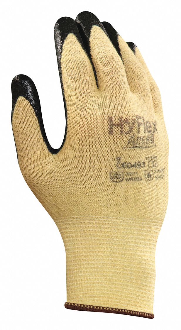 ANSELL Cut Resistant Gloves, Yellow/Black, S, PR - 3EE12|11-500 - Grainger ANSELL Cut Resistant Gloves, Yellow/Black, S, PR - 3EE12|11-500 - Grainger