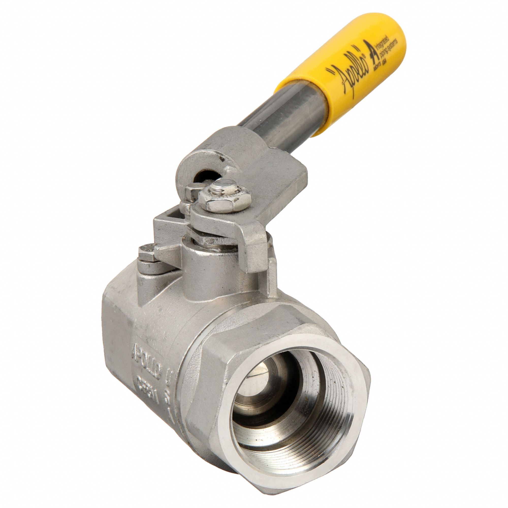 APOLLO, 1 1/2 in, Stainless Steel, Manual Two-Way Ball Valve - 3EEZ9 ...