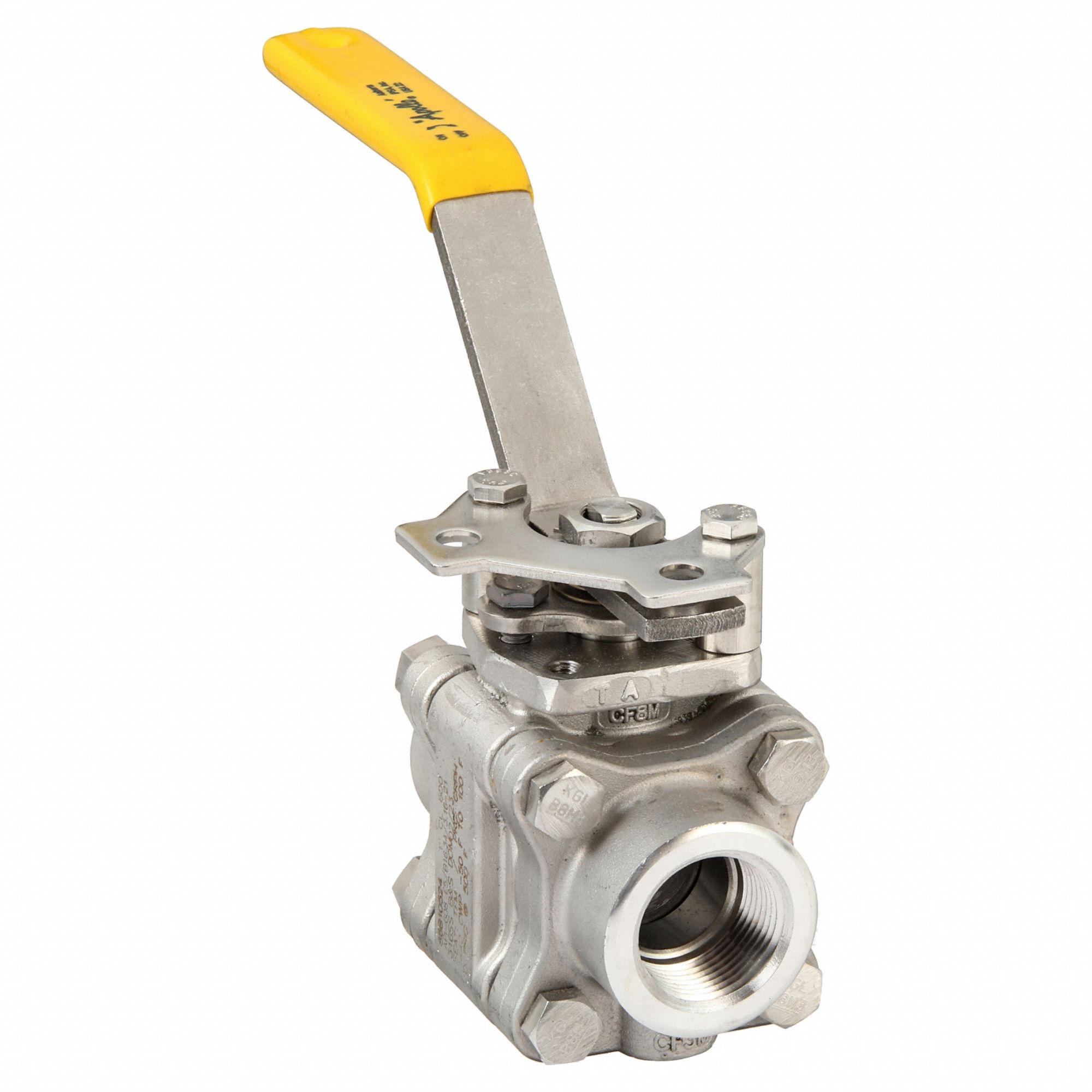 APOLLO, 1 in, Stainless Steel, Manual Two-Way Ball Valve - 3EFD4 ...