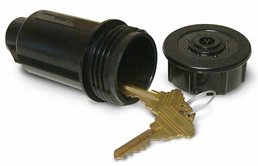 LUCKY LINE PRODUCTS Sprinkler Key Hider: Plastic, Black, All Size Keys ...