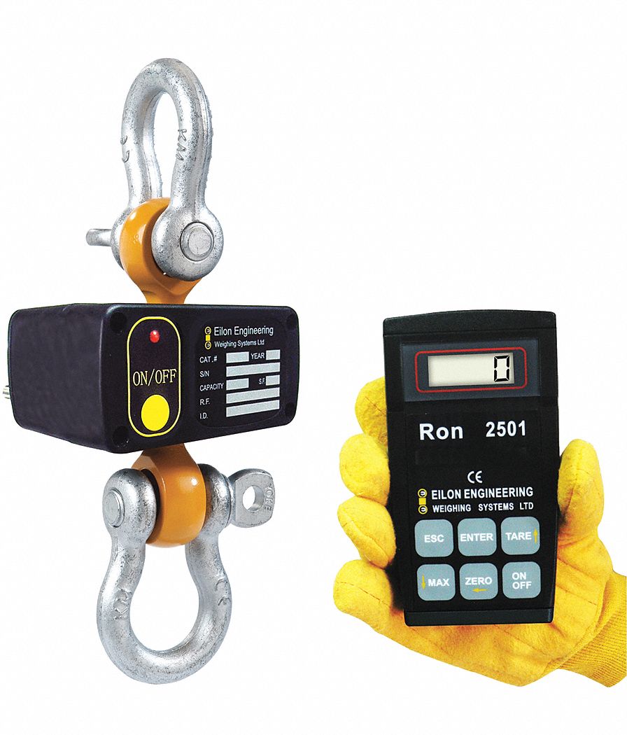 RON CRANE SCALES, 200,000 lb Capacity, +/-0.1% Scale Accuracy, Wireles Dynamometer,200000Lbs ...