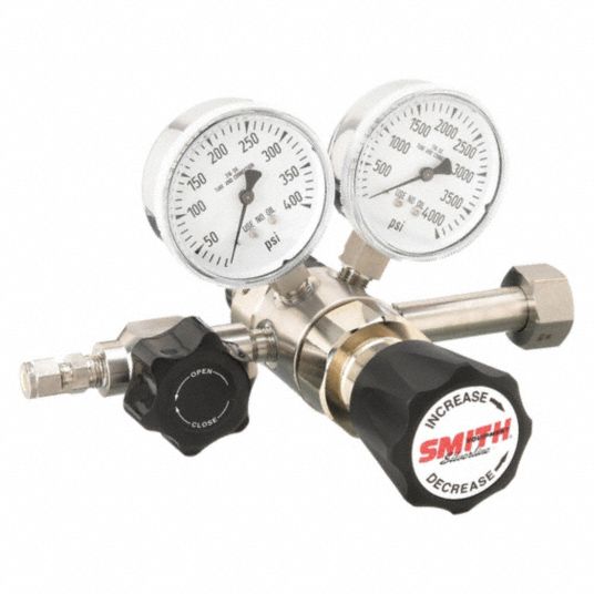 SMITH EQUIPMENT, Two Stage, CGA 660 Inlet, High Purity Gas Regulator ...