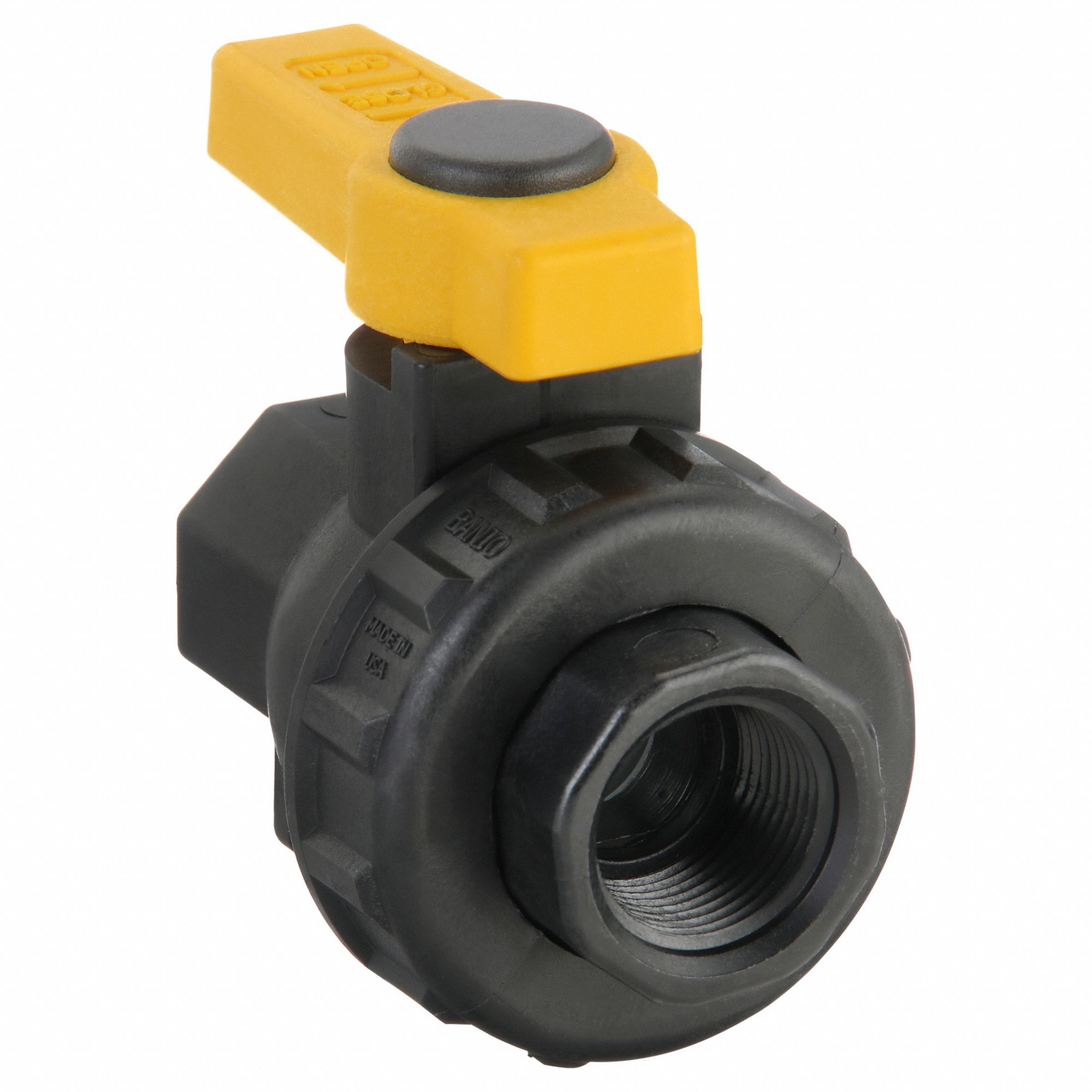 BANJO, 3/4 in, Polypropylene, Manual Two-Way Ball Valve - 3ELY5 ...
