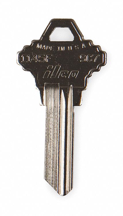 Compatible with Schlage Locks, Key ID # SC7, Key Blank - 3EMT2|1145F ...