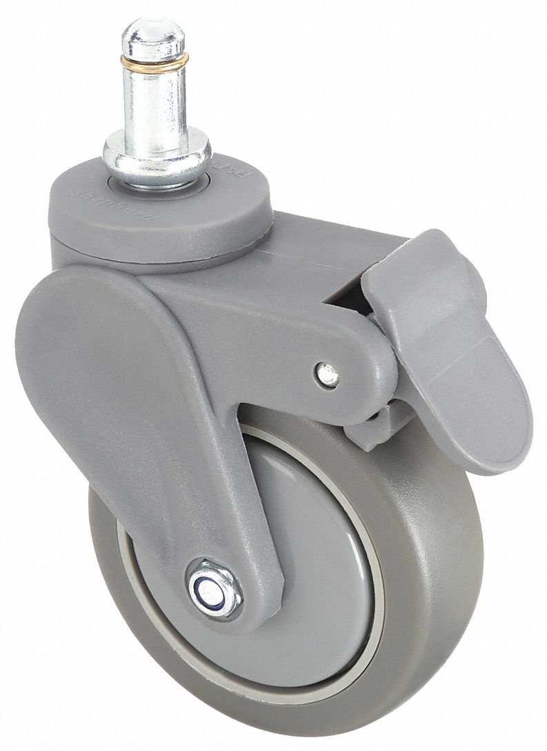 COLSON, Swivel, Face Brake, Stem Caster - 3ENT2|PEC40223GR-TPU03(GG)B ...