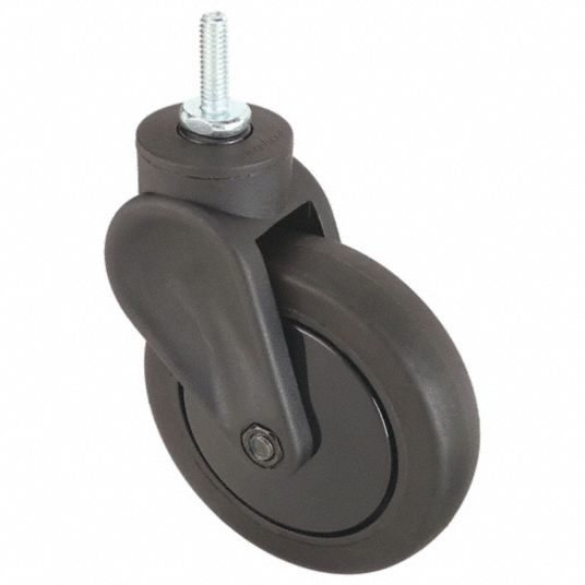 COLSON, 4 in Wheel Dia., 1 in Wheel Wd, Stem Caster - 3ENT3|PEC40507BK ...