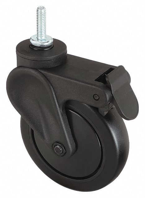 COLSON, 4 in Wheel Dia., 1 in Wheel Wd, Stem Caster - 3ENT4|PEC40507BK ...