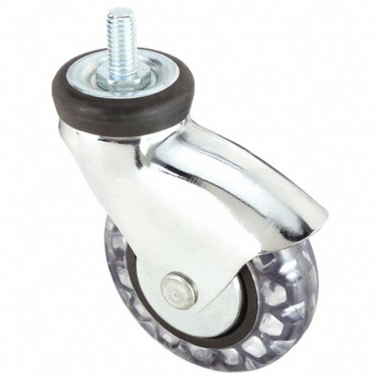 COLSON, 3 in Wheel Dia., 120 lb, Single-Wheel Threaded Stem Caster ...