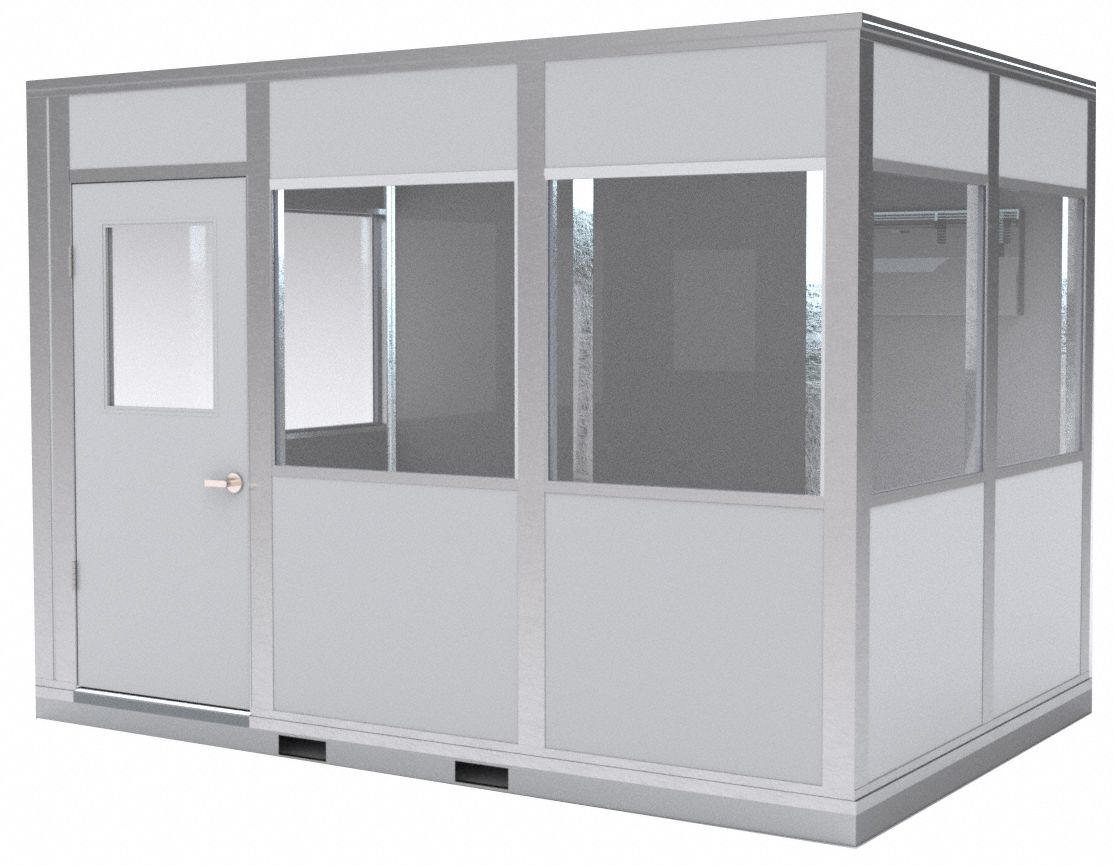 PORTA-KING, 8 ft x 12 ft x 8 ft, 4 Walls, Modular In-Plant Office ...