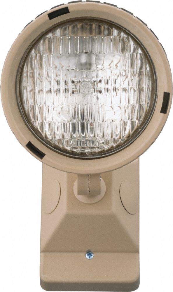 LITHONIA LIGHTING Remote Head: Incandescent, Plastic, Ceiling/End/Wall ...
