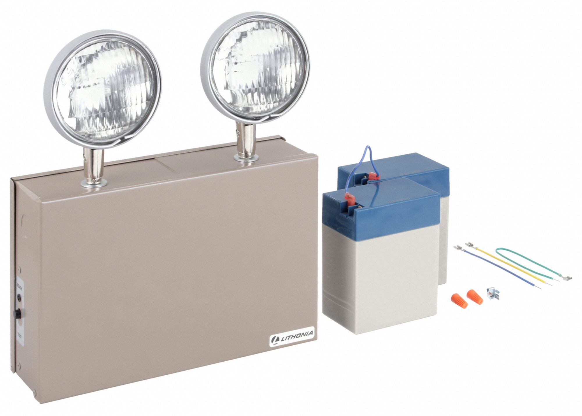 LITHONIA LIGHTING Emergency Light: Halogen, Indoor, 8 W Lamp Watt, 120 ...