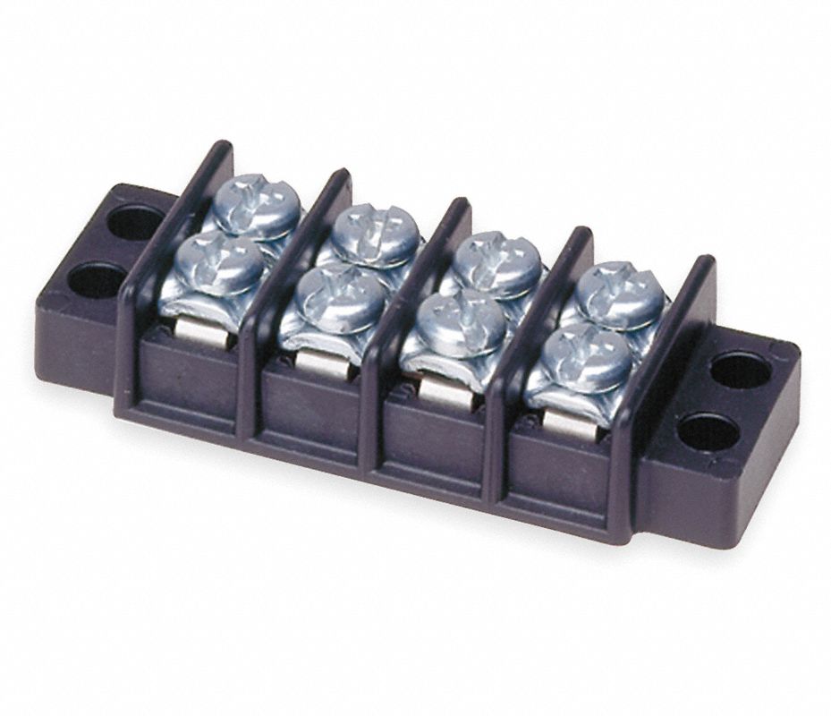 BUSSMANN Bloque Terminal Doble Fila, 30 Amperes, Voltaje 300 - Barreras ...