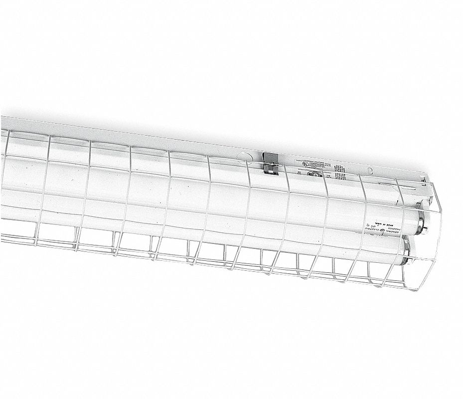 LITHONIA LIGHTING Protector de Alambre,48 pulg,Blanco - Protectores ...