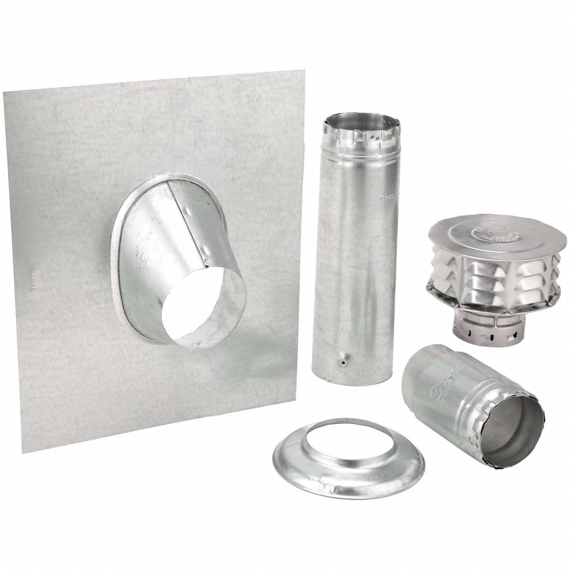 3 in Duct, 1 ft Lg, Gas Vent Pipe Kit - 3F348|3EK - Grainger