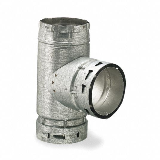 5 in Duct, 10 in Lg, Duct Tee - 3F376|5ET - Grainger