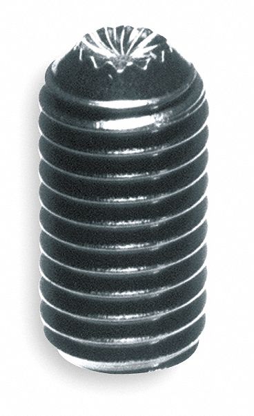 Socket Set Screw, Knurled Cup, 1/2 in Overall Length, 10-32, Alloy ...