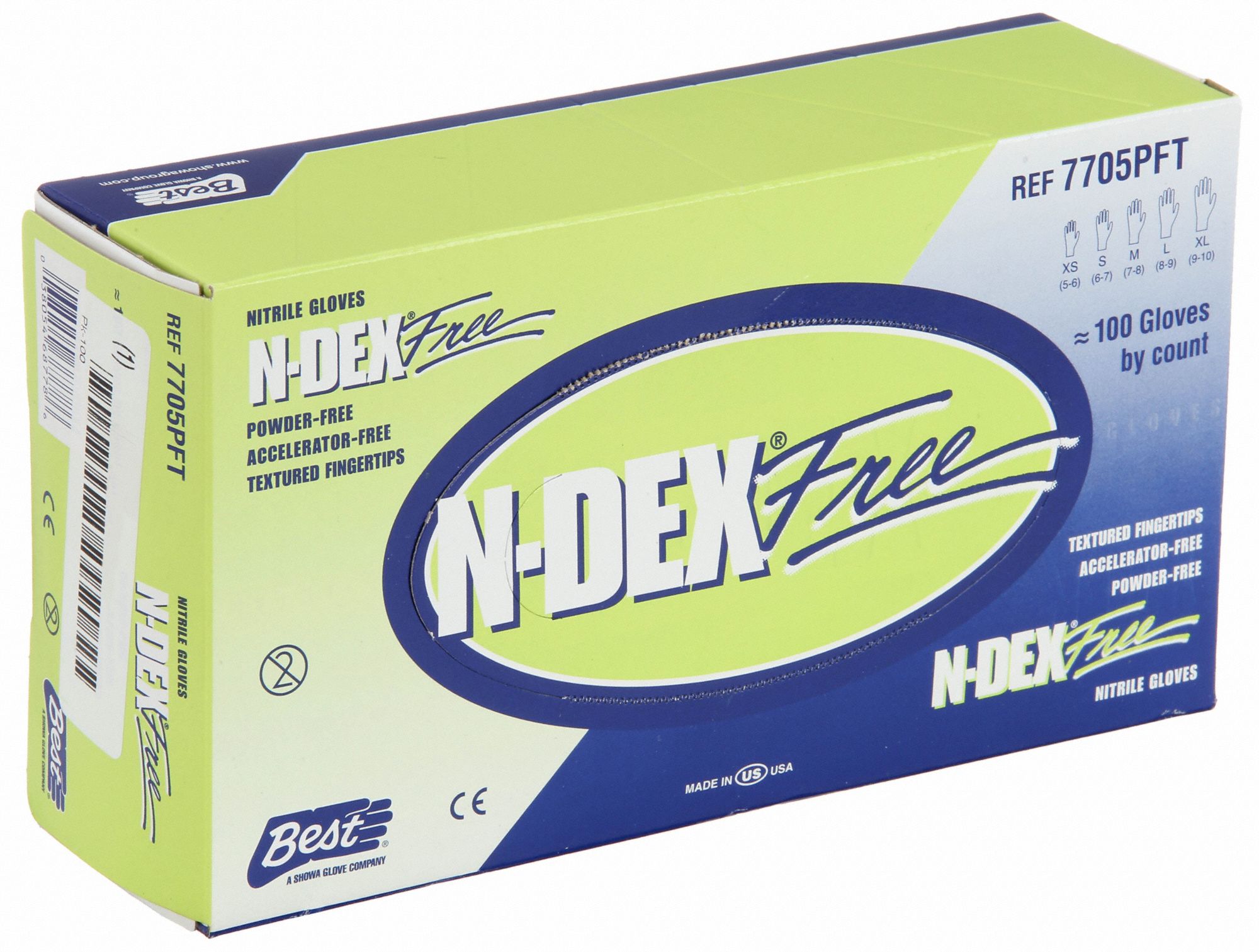 SHOWA Disposable Gloves: Food-Grade/Gen Purpose, 4 mil, Powder-Free ...