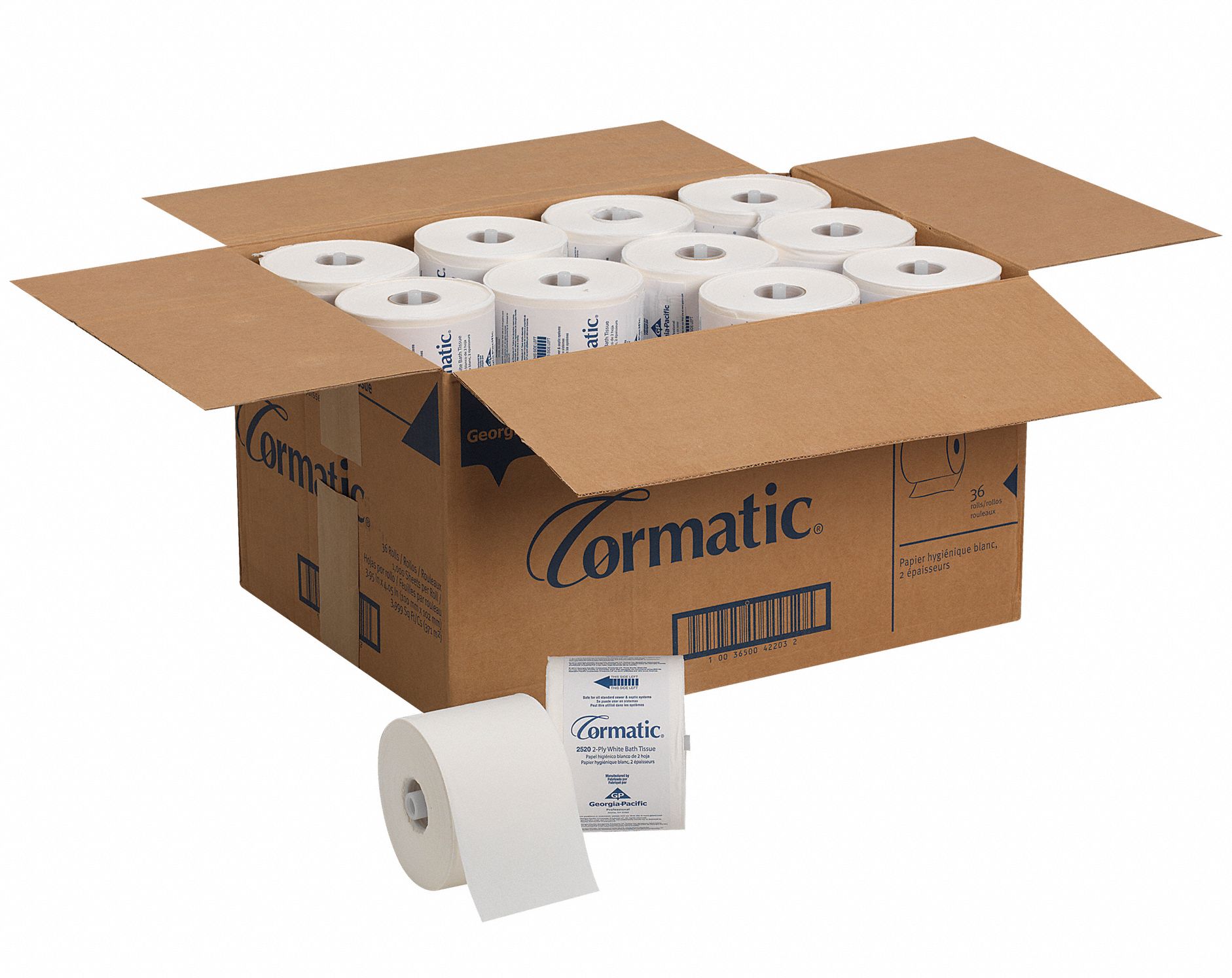 GEORGIA-PACIFIC Toilet Paper, Cormatic, 2Ply, Pk36 - 3FB69|2520 - Grainger