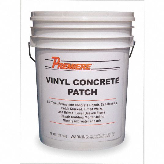 PLATINUM PRODUCTS Gray Vinyl Concrete Patch, Coverage: 0.43 cu ft ...
