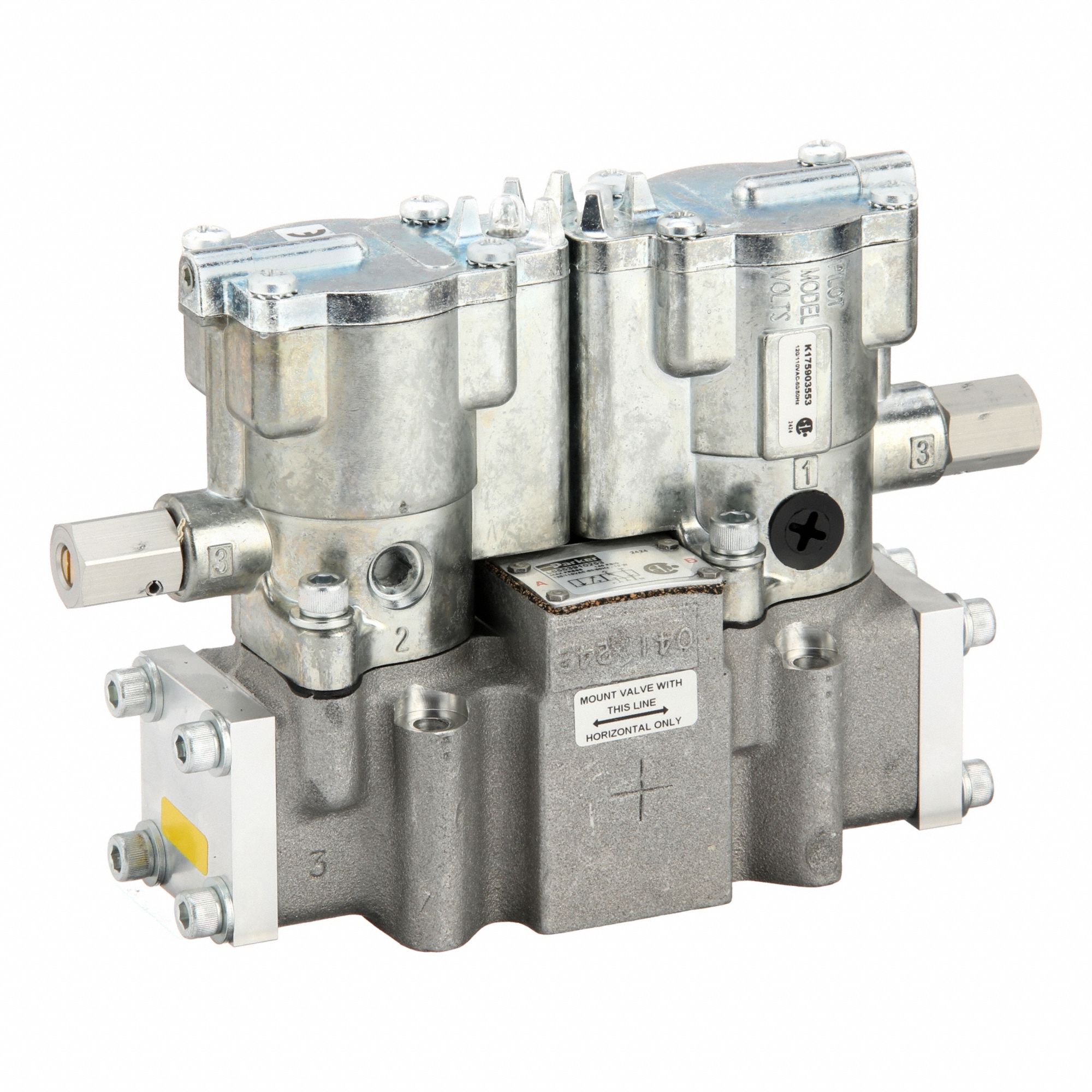 Four-Way / Two-Position, Double Solenoid, Solenoid Air Control Valve - 3FEU8|L6553910253 - Grainger