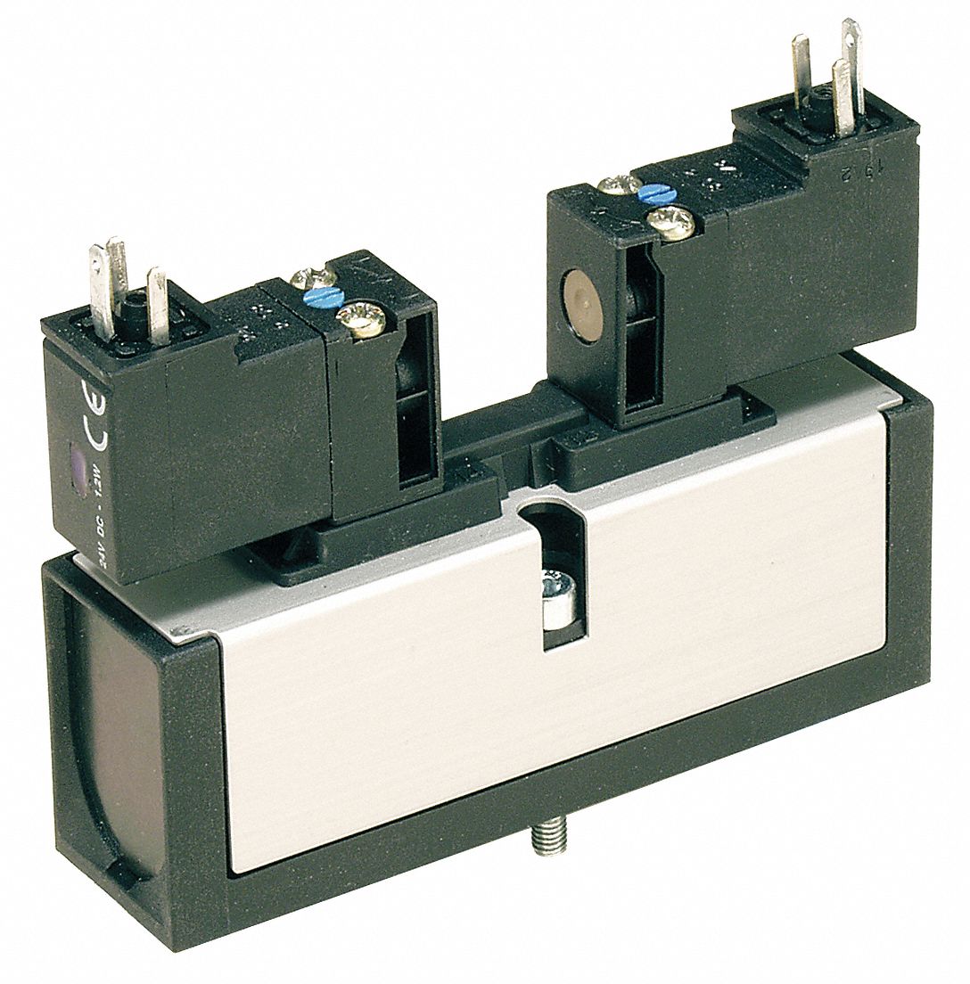 Four-Way / Three-Position, 15407-1, Solenoid Air Control Valve - 3FFV8|DX02-616-951J - Grainger