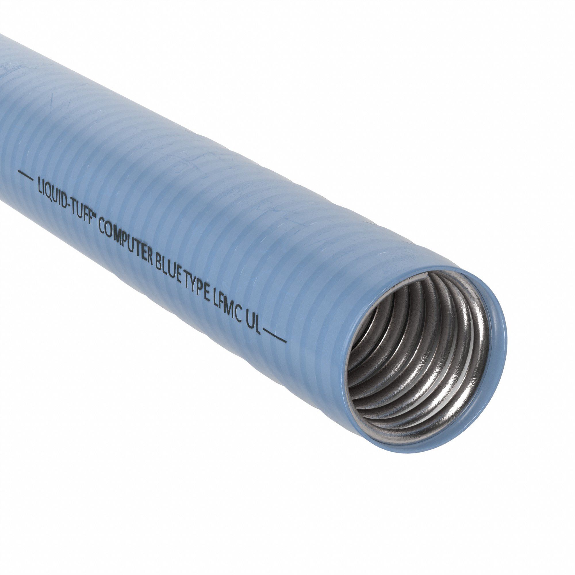 1/2 in Trade Size, Blue, Liquid-Tight Flex Metal Conduit - 3FKW9|6402 ...