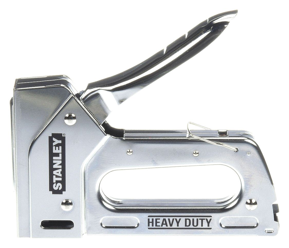 STANLEY 7" Heavy Duty Staple Gun, Chrome - 3FRA6|TR110 - Grainger