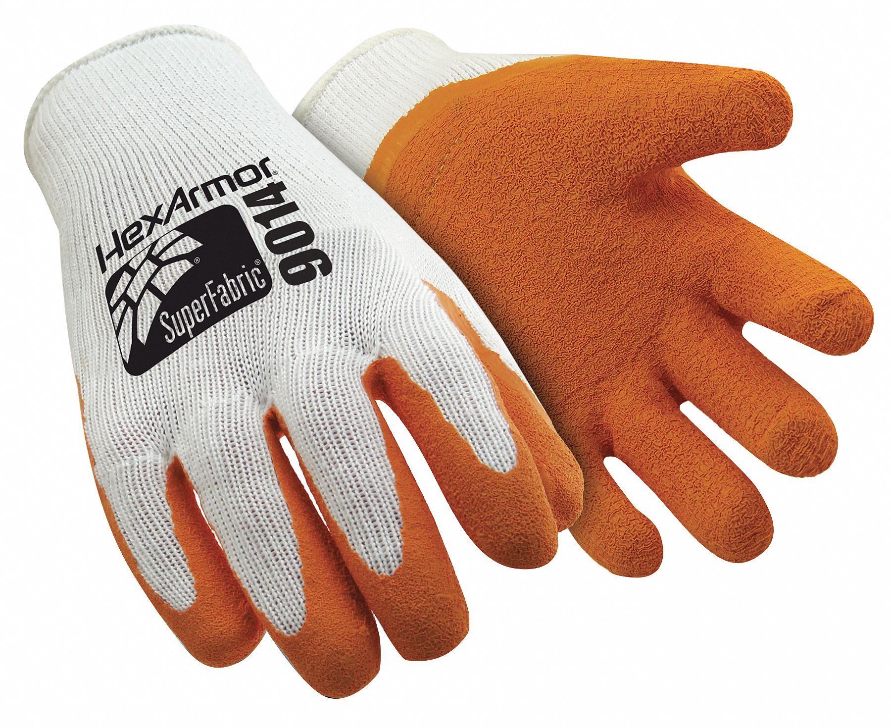 HEXARMOR Coated Gloves: L ( 9 ), ANSI Needlestick Level 5, ANSI Cut Level A9, Rough, Latex, 1 PR ...