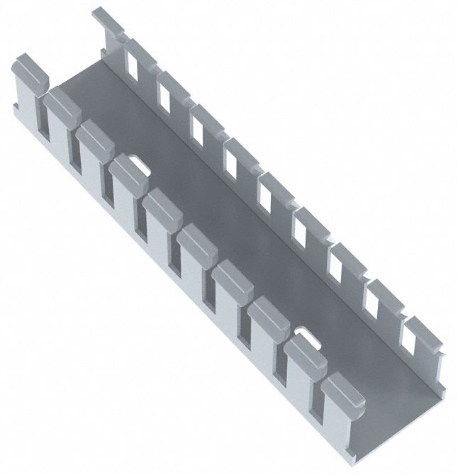 PANDUIT Wiring Duct: 1 1/2 in Nom Wd, 0.6 in Slot Ht, 1 1/2 in Nom Ht ...