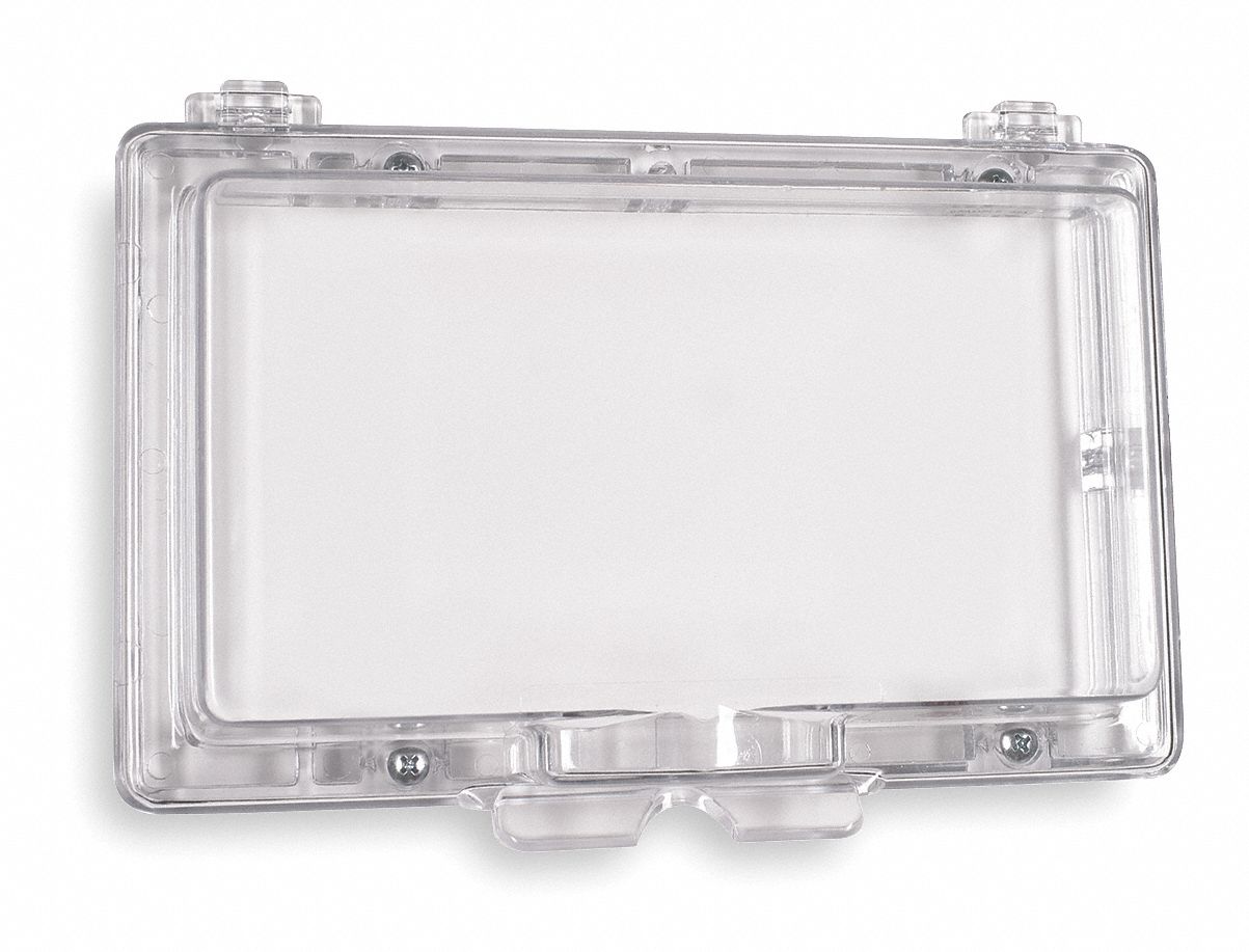 Keypad Cover, Polycarbonate, Flush Mounting, Open Back, 9 7/8 in Width ...