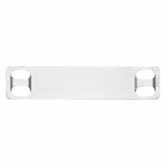 PANDUIT Marker Plate: Rectangle, 3/4 in x 3 1/2 in, Aluminum, 0.01 in ...