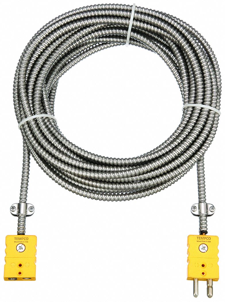 TEMPCO, Extension Lead, 900°F Max Temp °F, Extension Lead - 3HWK9 ...