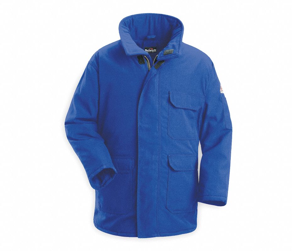BULWARK Parka Resistente al Fuego,AzulRey - Camisas y Chaquetas y Batas ...