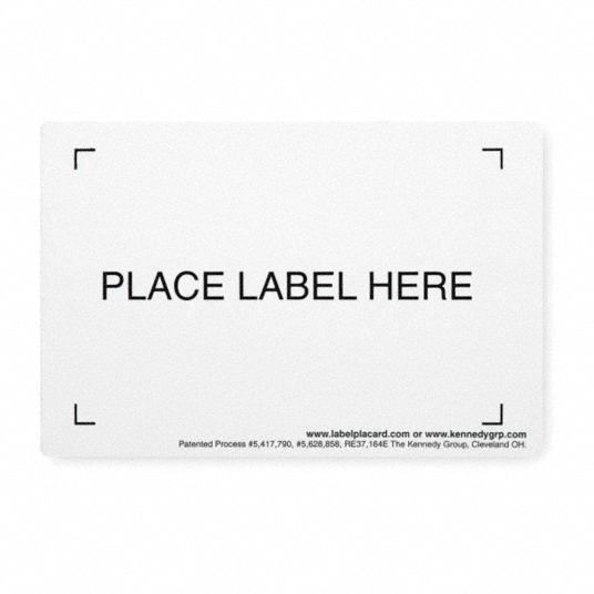 Label Holder, PK 12 - Grainger