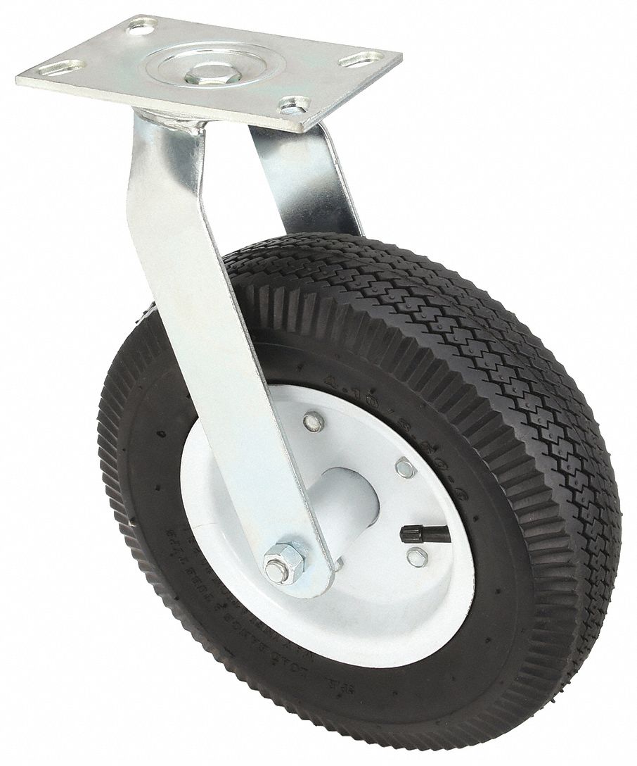 Swivel, 12 in Wheel Dia., Plate Caster - 3G239|3G239 - Grainger
