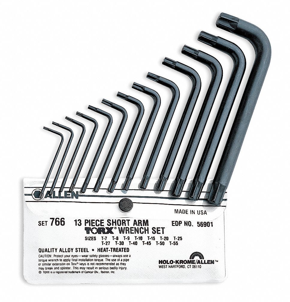 Torx Key Set, Number of Pieces 13 - Grainger