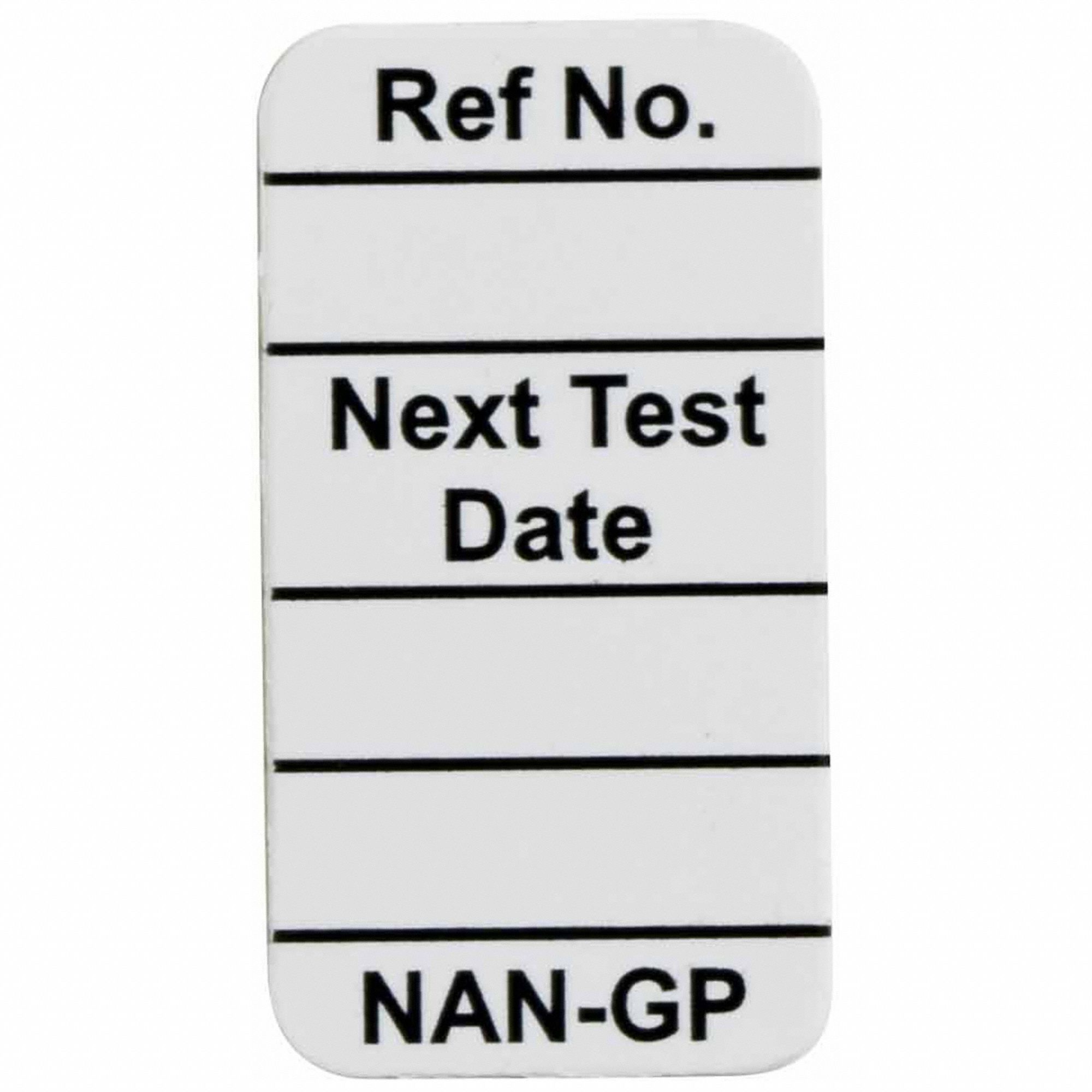 Nanotag Insert, 45/64 in Wd, Tag - 3GAJ6|NAN-GP W - Grainger